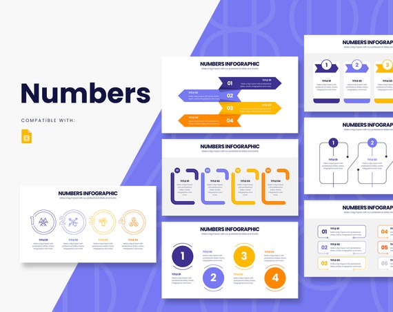 Numbers Infographics Template for Google Slides Best - Etsy