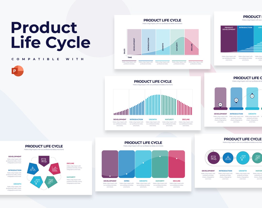 Product Life Cycle Infographics | Powerpoint Template, Template for ...