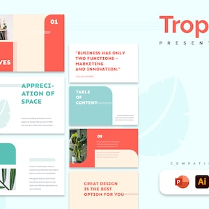 Tropical Presentation Template | Powerpoint Template, Slides for ...