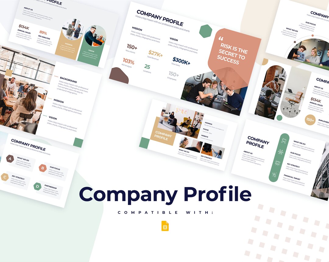 Company Profile Infographics Template for Google Slides Best Google ...