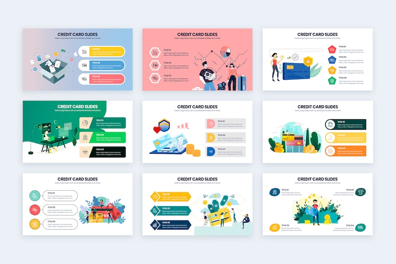 Credit Card Infographics | Template for Powerpoint | Best Powerpoint ...