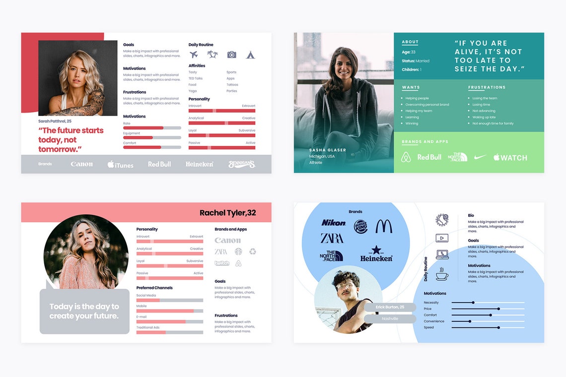 Buyer Persona Infographic Templates Diagrams for Powerpoint ...