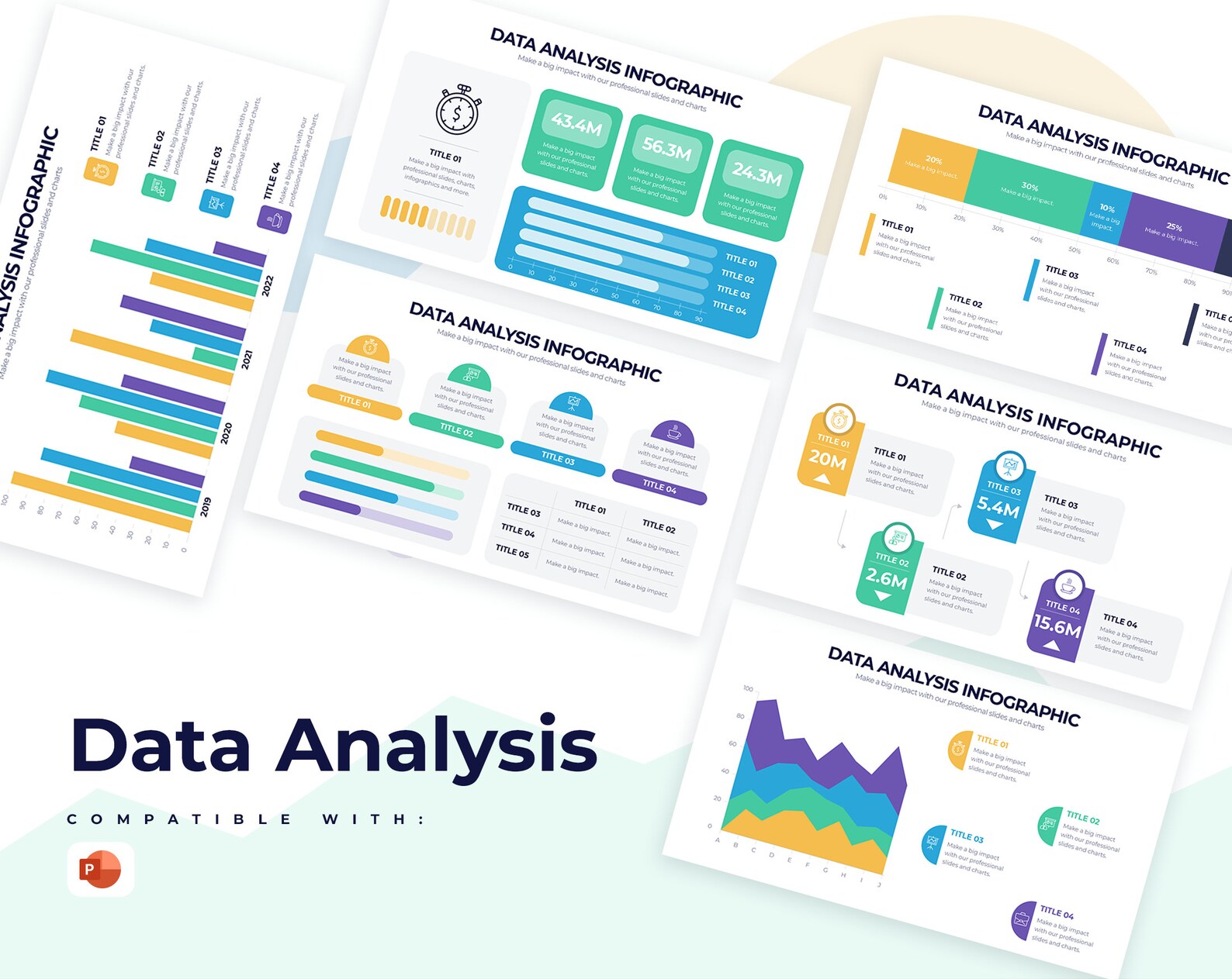 Data Analysis Infographics Powerpoint Template Template for - Etsy