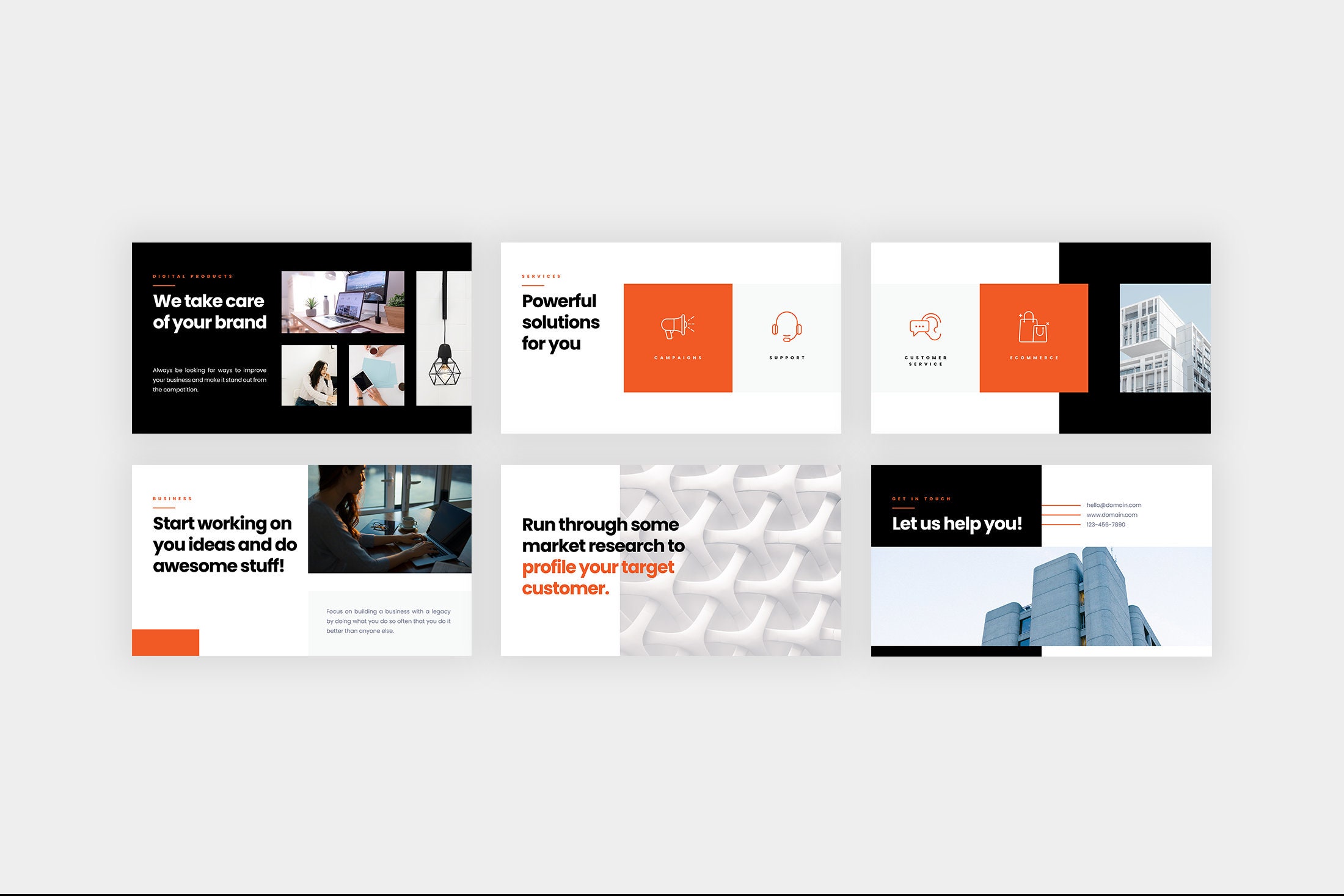 Business Report Presentation Template | Powerpoint Template, Slides for ...