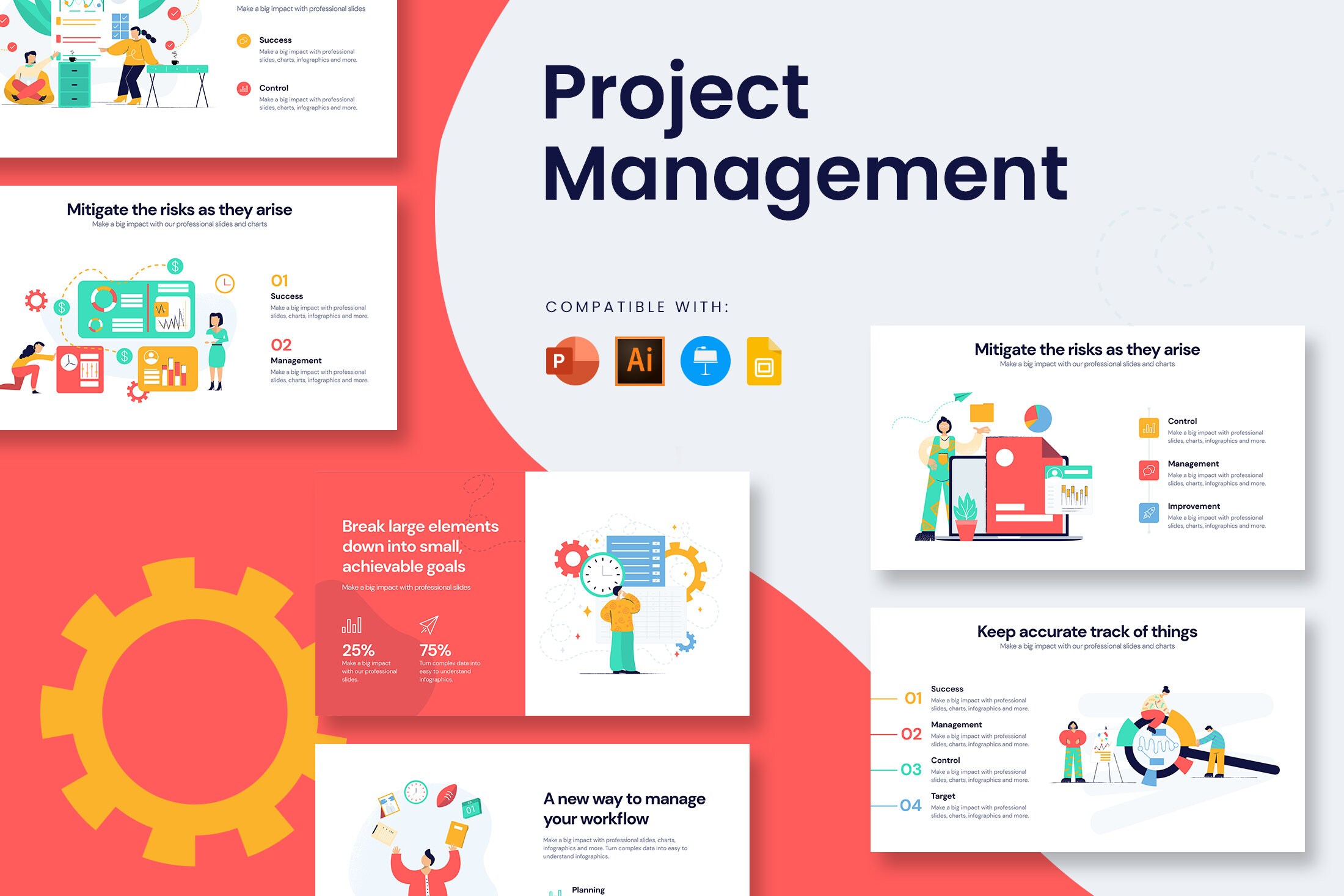 Project Management Infographic Templates Diagrams for Powerpoint ...