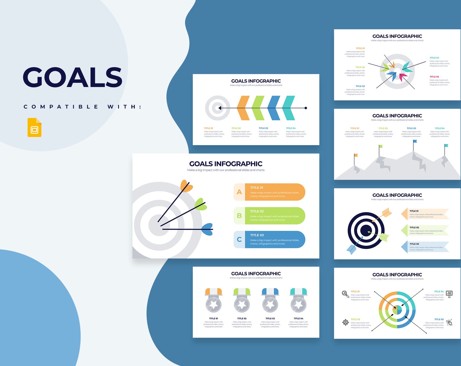 Goals Infographic Slides | Template for Google Slides | Best Google ...
