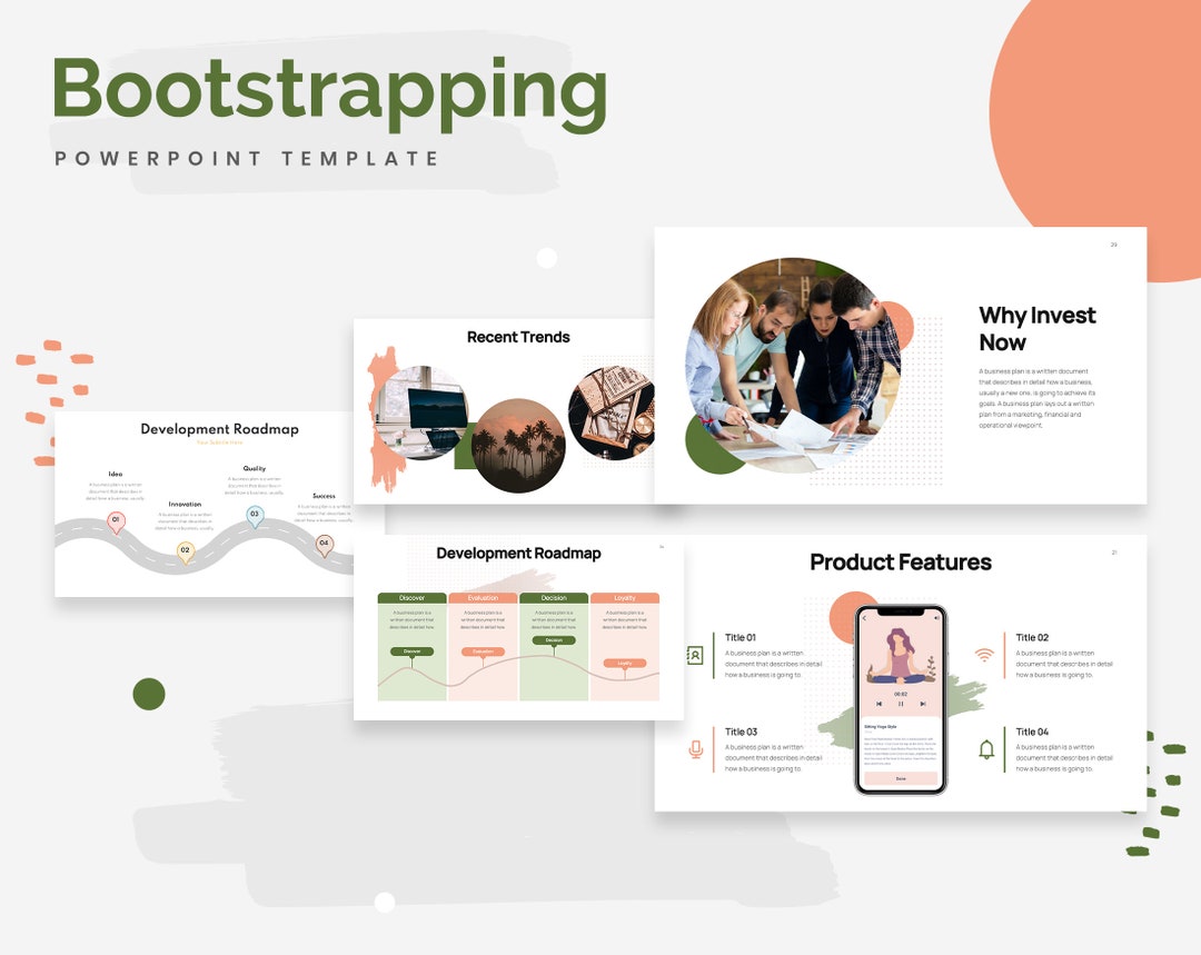 Bootstrapping Startup Powerpoint Template | Presentations for Microsoft Business PPT Pitch Deck ...