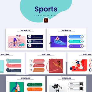 Sports Infographics | Template for Illustrator | Easy to Edit - Etsy