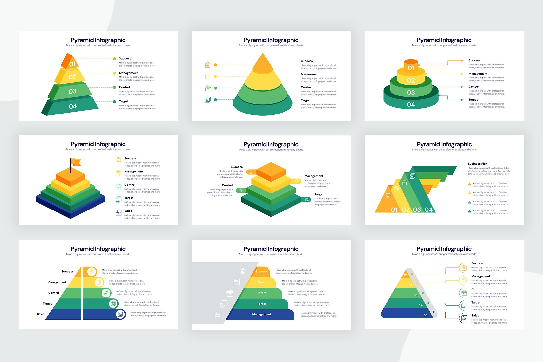 Pyramid Infographic Templates | Diagrams for Powerpoint, Illustrator ...