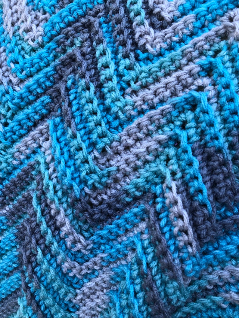 Crocheted Afghan Blanket “icelandic” - Etsy