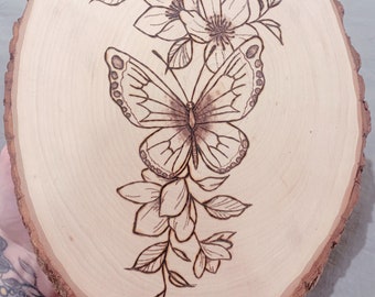 Wood Burning Butterfly - Etsy