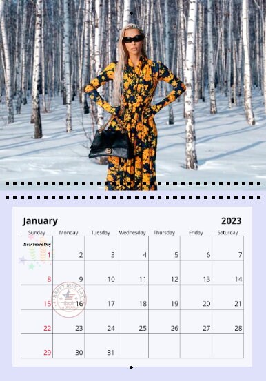 Kim Kardashian 2022 Calendar