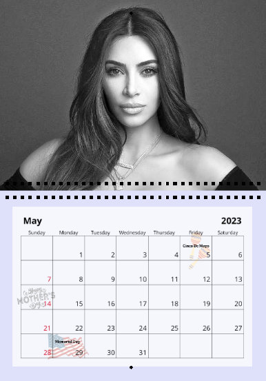 Kim Kardashian 2022 Calendar