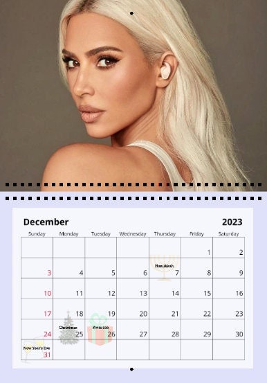 Kim Kardashian 2022 Calendar