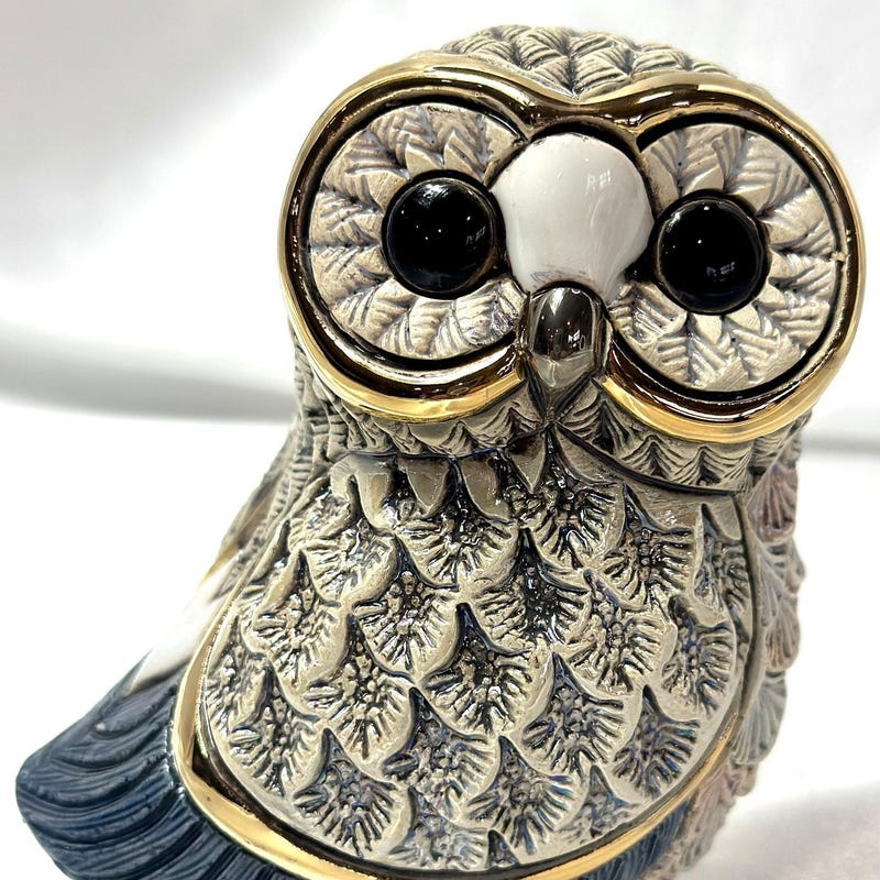 Ceramic Owl Sculpture - Etsy