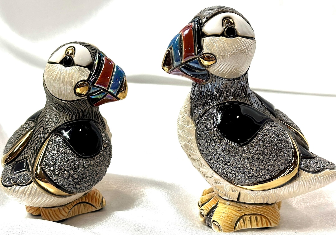 Ceramic Puffin,puffin Family,puffin Decor,puffin Gift,puffin Lover ...