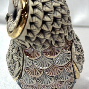 Handmade Sculpted Ceramic Forest Owl Figurine Art Decor Gift De Rosa ...