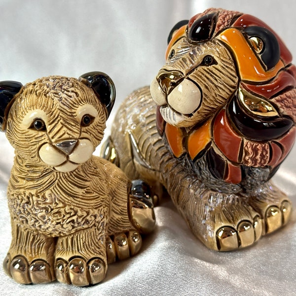 Ceramic Lion - Etsy