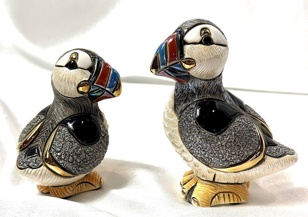 Ceramic Puffin,puffin Family,puffin Decor,puffin Gift,puffin Lover ...
