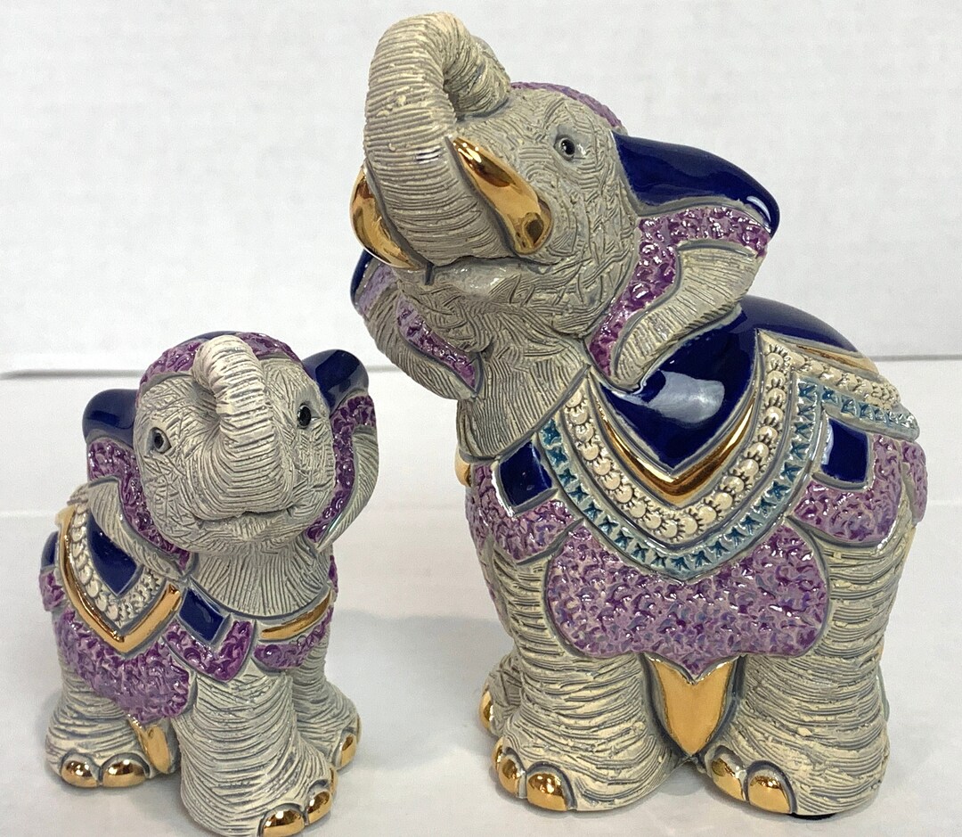 Ceramic Elephant, Indian Elephant, Elephant Lover, Elephant Gift ...