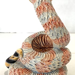 Handmade Sculpted Ceramic Snake Figurine - De Rosa Collections - the ...