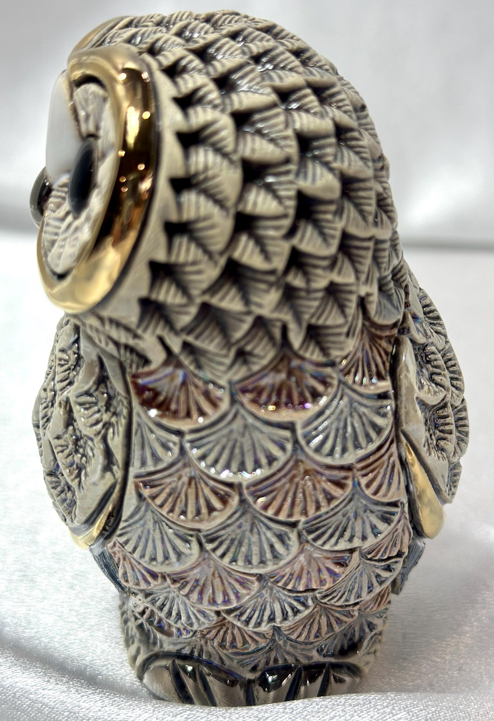 Handmade Sculpted Ceramic Forest Owl Figurine - De Rosa Collections ...
