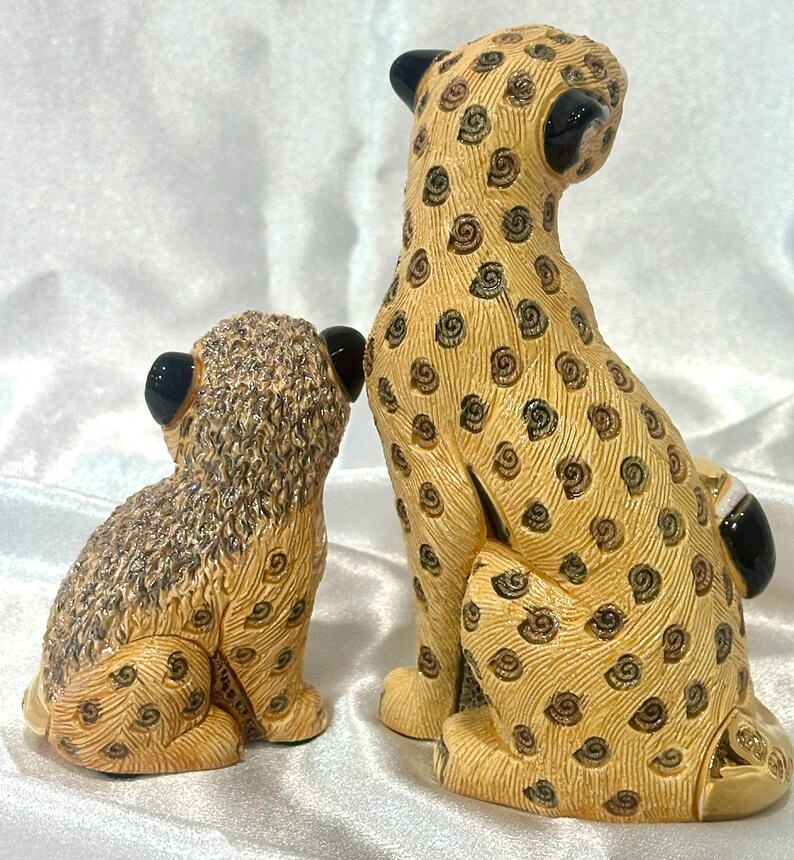Handmade Ceramic Cheetah Figurine - De Rosa Family Collection - Etsy