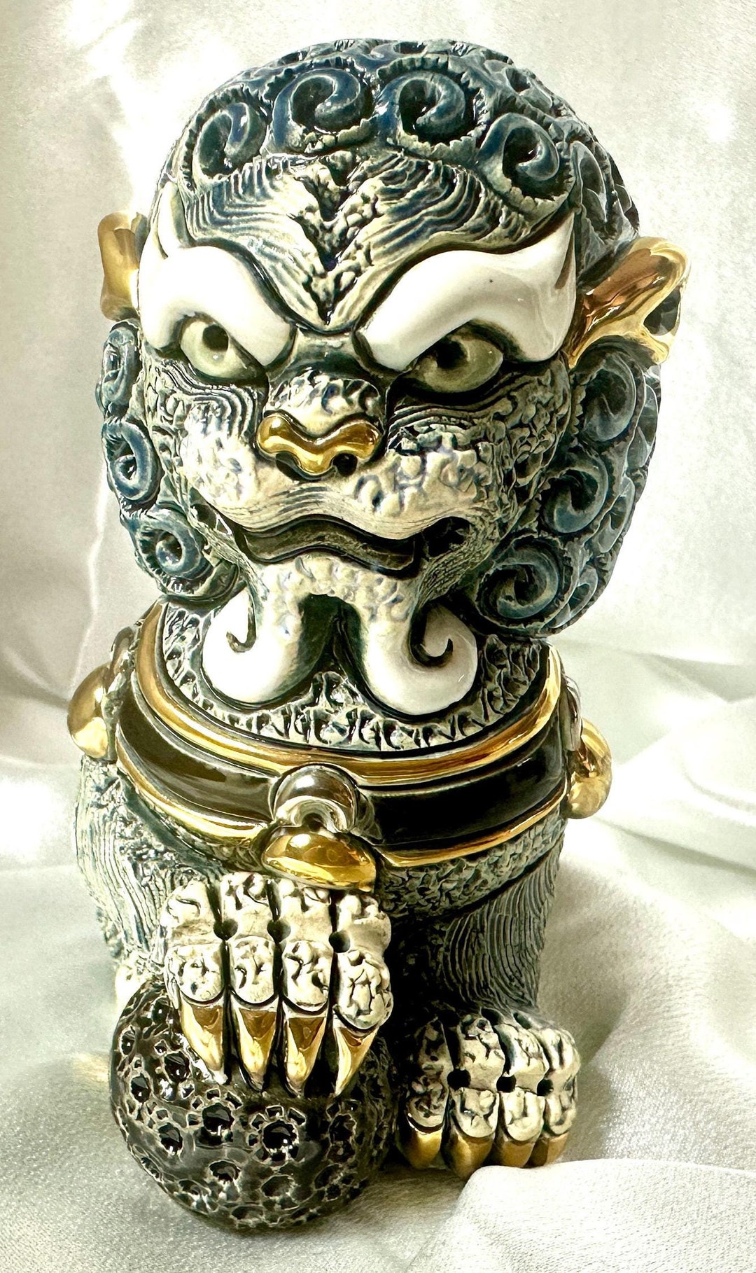 Handmade Sculpted Ceramic Lion Figurine - Etsy