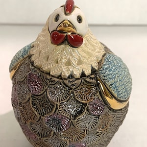 Ceramic Rooster,ceramic Hen,chicken Family,rooster Hen Decor,rooster ...