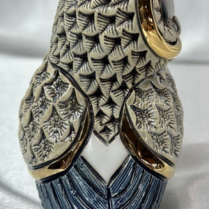 Handmade Sculpted Ceramic Forest Owl Figurine - De Rosa Collections ...