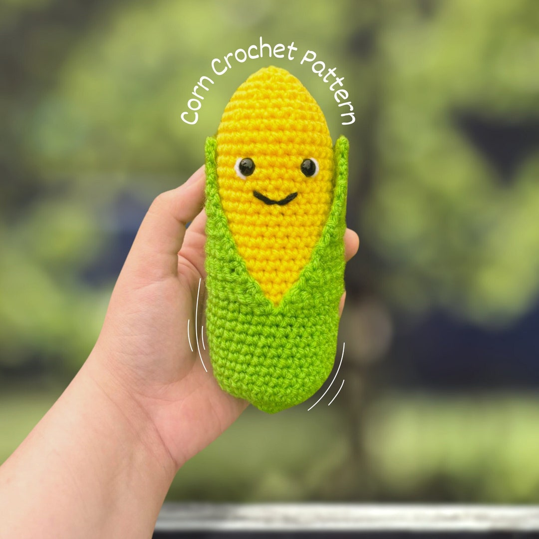 Corn Crochet Pattern, Crochet Vegetables, Crochet Amigurumi, Crochet ...