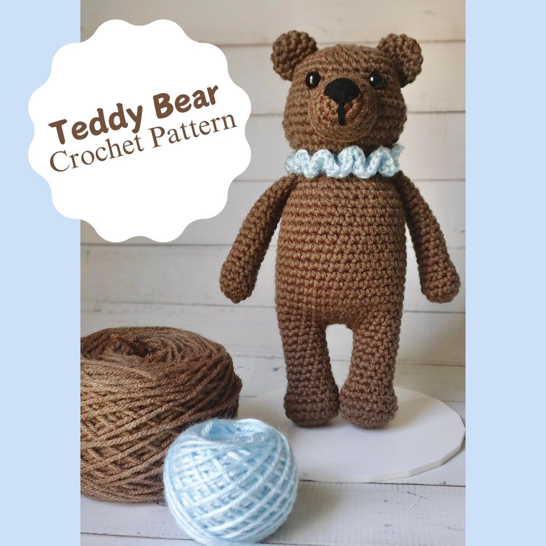 Teddy Bear PDF CROCHET PATTERN, Beginner Friendly Crochet Pattern ...