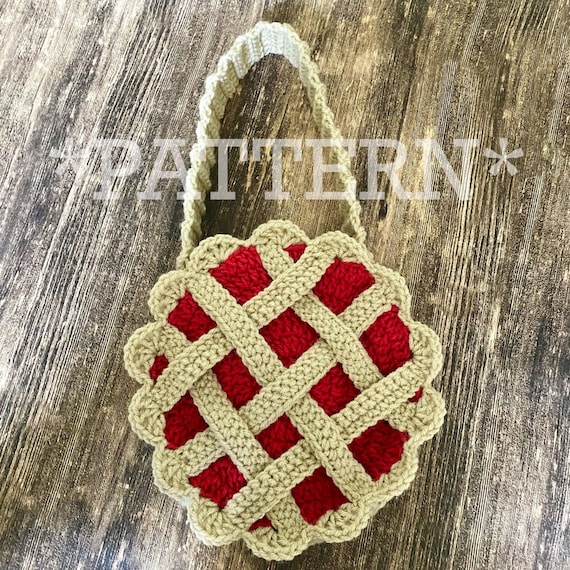 Cherry Pie Purse Crochet Pattern Cottagecore Nature Woodland - Etsy