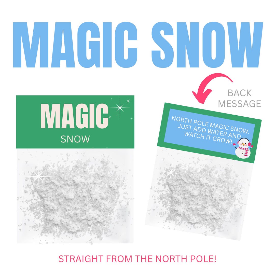 MAGIC ELF SNOW, Elf Activity Kits, Elf Props, Elf Magic, Christmas ...