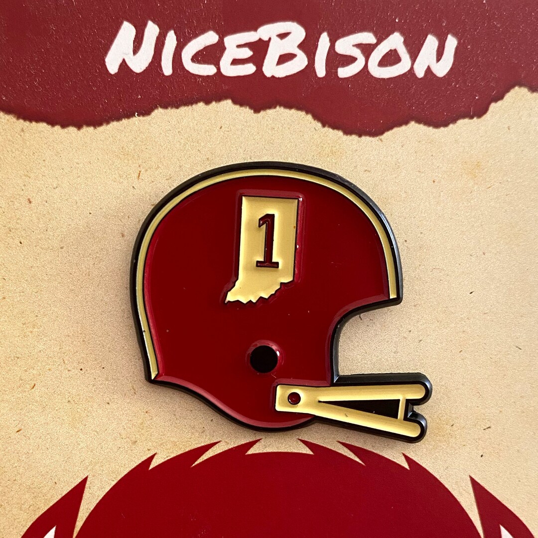 State of Indiana Helmet - Enamel Pin - Etsy