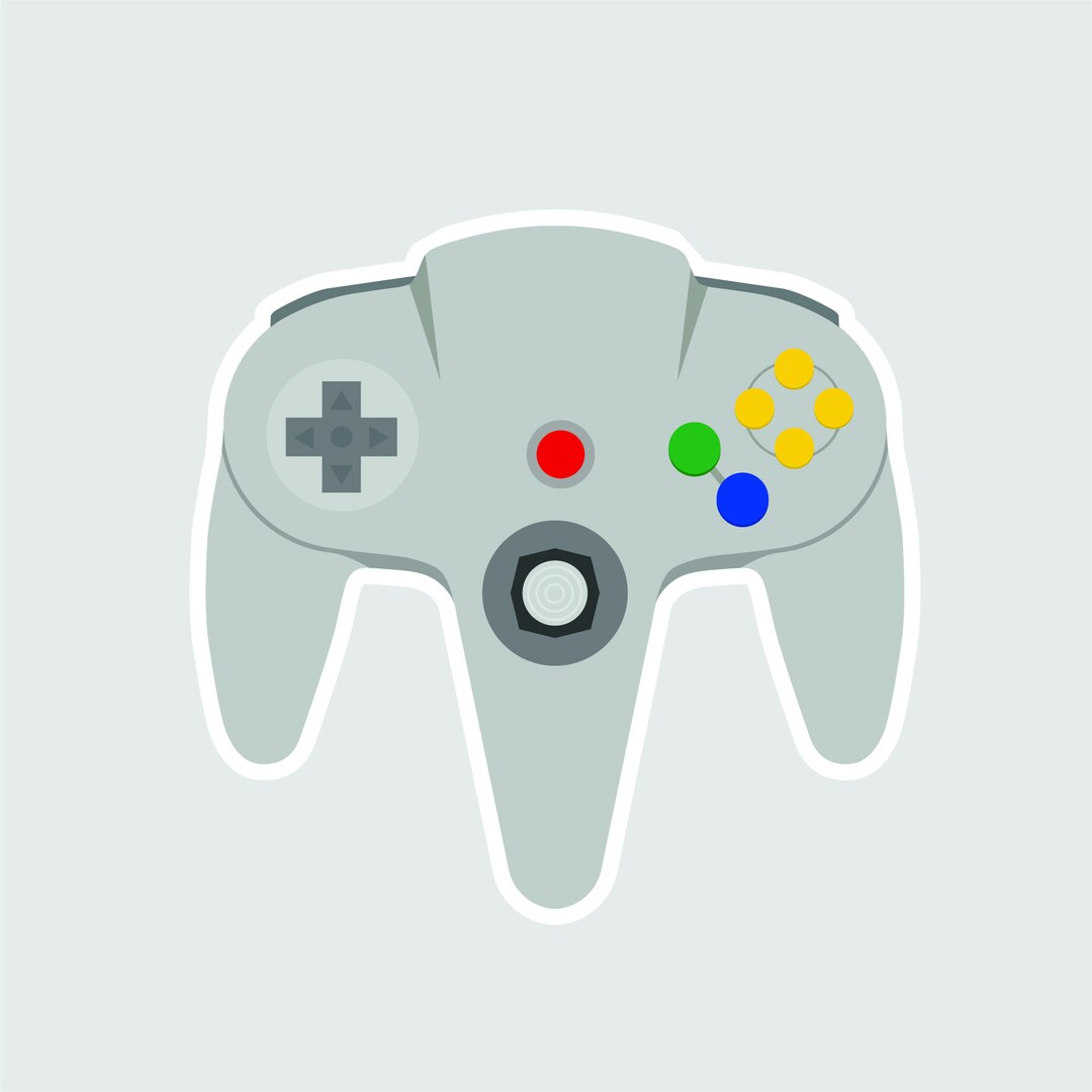 64 Controller - Sticker - Etsy