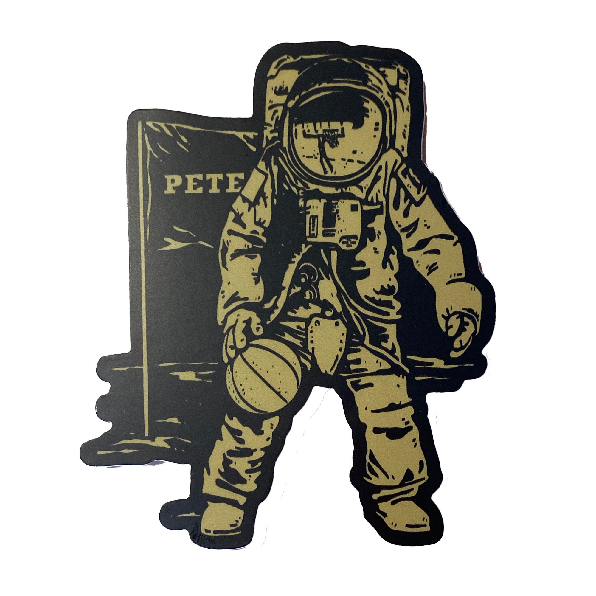 Astronaut Pete - Vinyl Sticker - Etsy