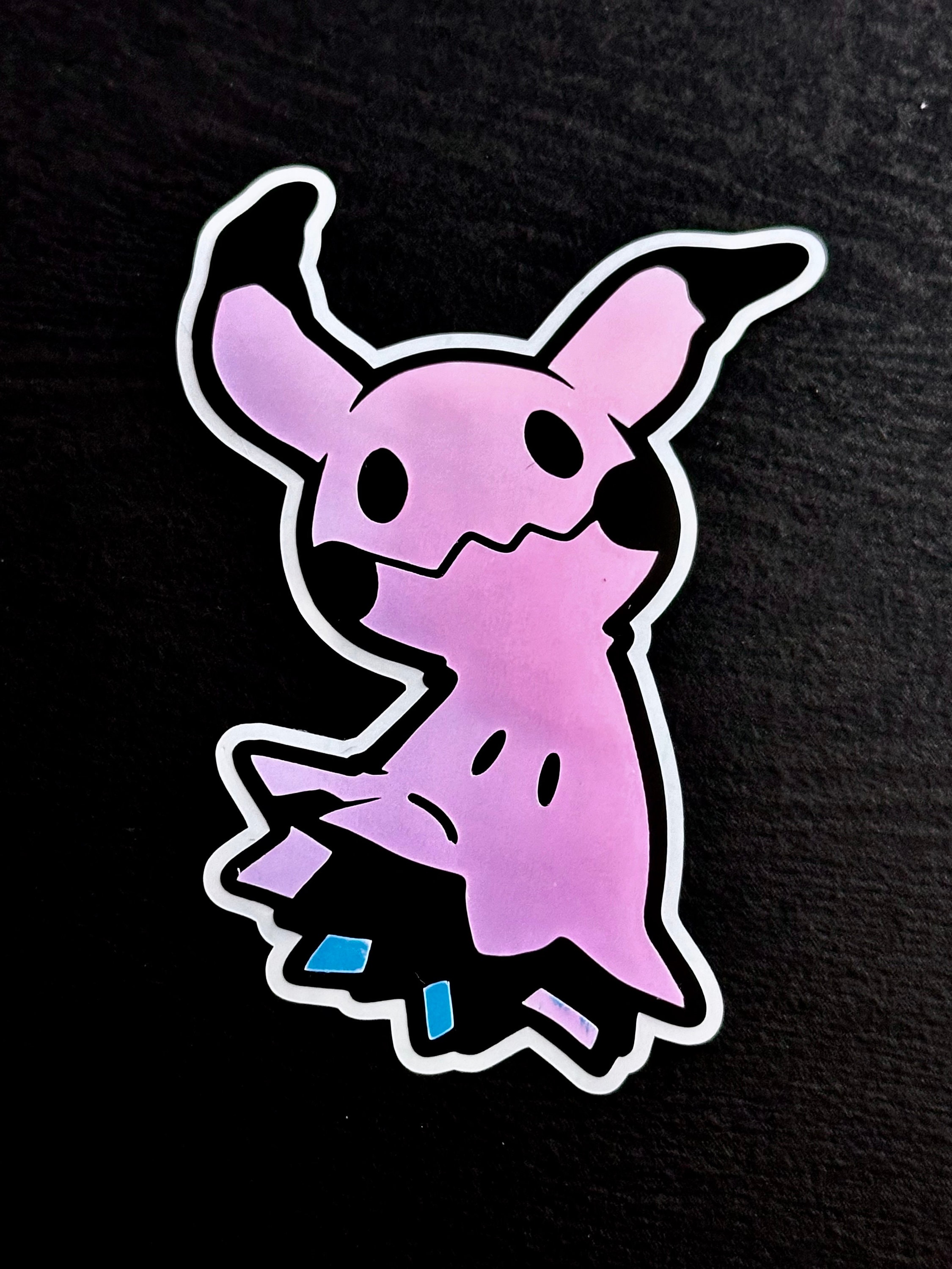 Mimikyu Holographic Pokemon Vinyl Sticker - Etsy