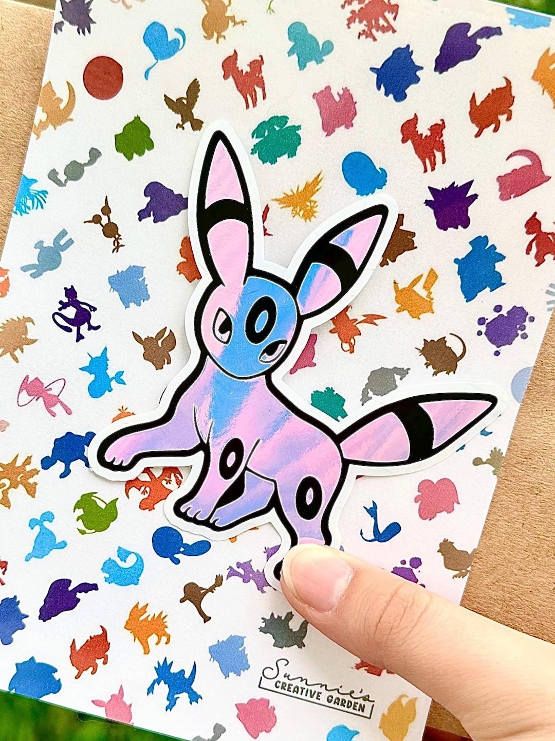 Umbreon Holographic Pokemon Vinyl Sticker - Etsy