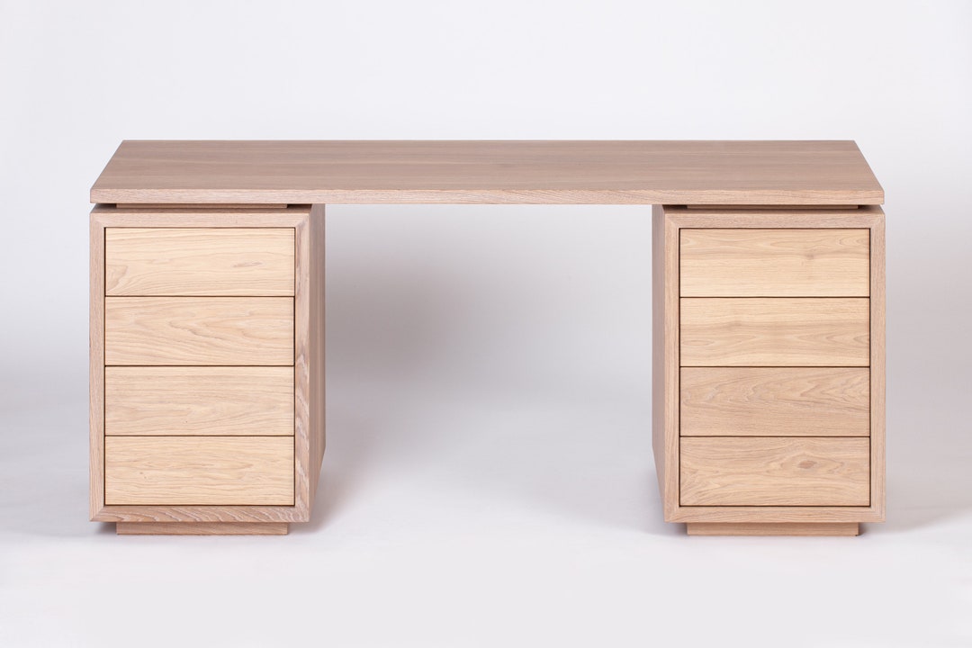 Desk / Home Office Desk / Solid Wood Desk / Oak Desk / Oak Office Desk ...