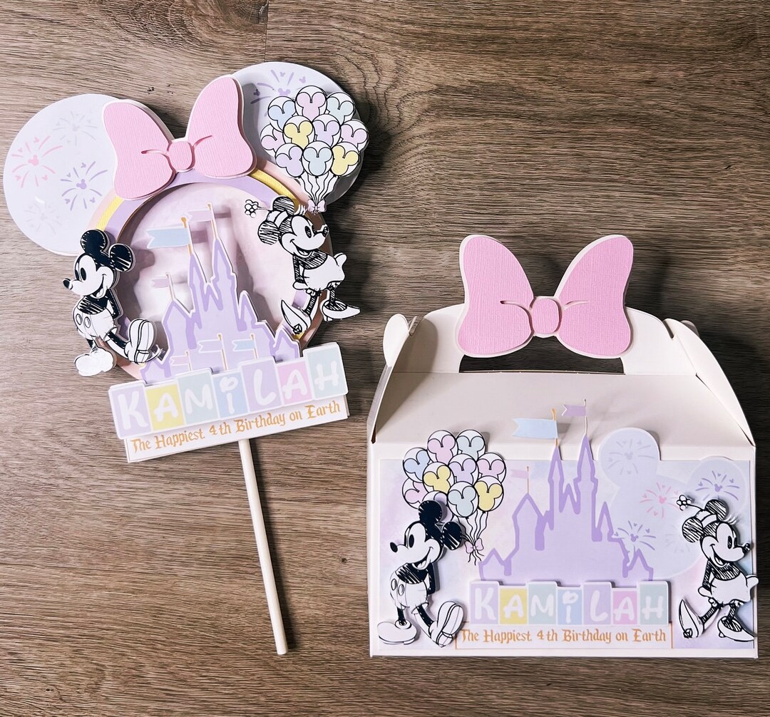 Treat Boxes and Cake Topper - Etsy