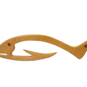 Handcrafted Red Oak Red Fish Wall Art, Inlayed Eyes, Fish Hook Decor - Etsy