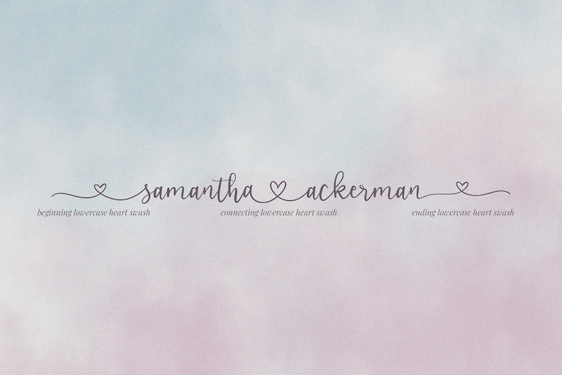 Calligraphy Font, Modern Calligraphy, Heart Fonts, Wedding Font ...