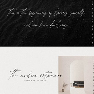 The Impressionist Calligraphy Font, Modern Script (digital Download) - Etsy