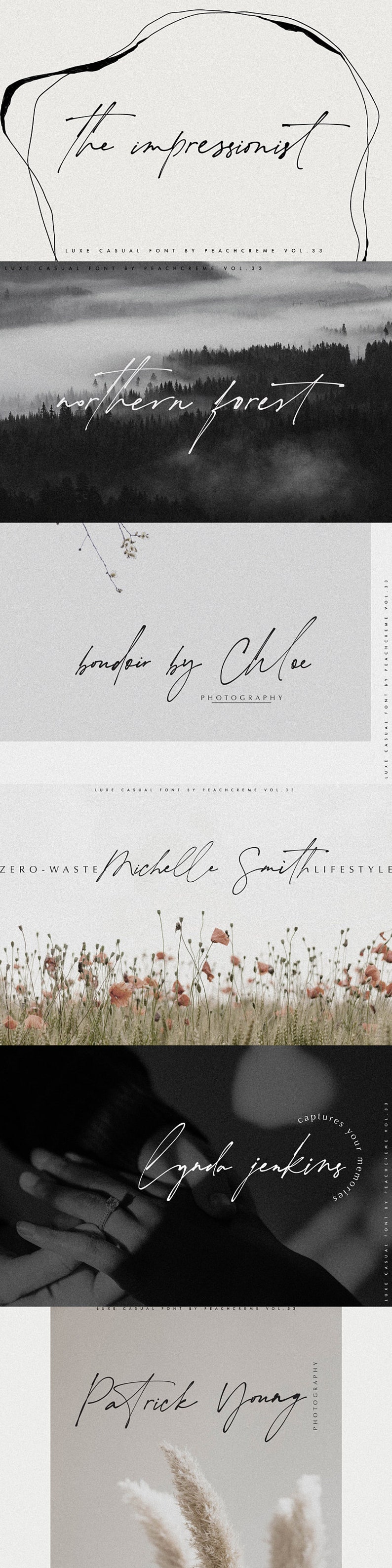 The Impressionist Calligraphy Font, Modern Script (digital Download) - Etsy