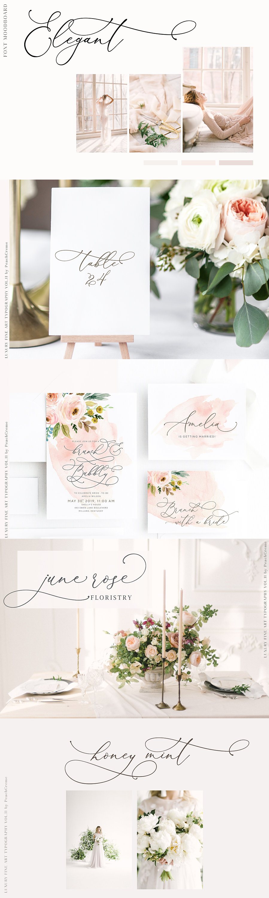 Darling Modern Calligraphy Font, Wedding Invitation Script - Etsy