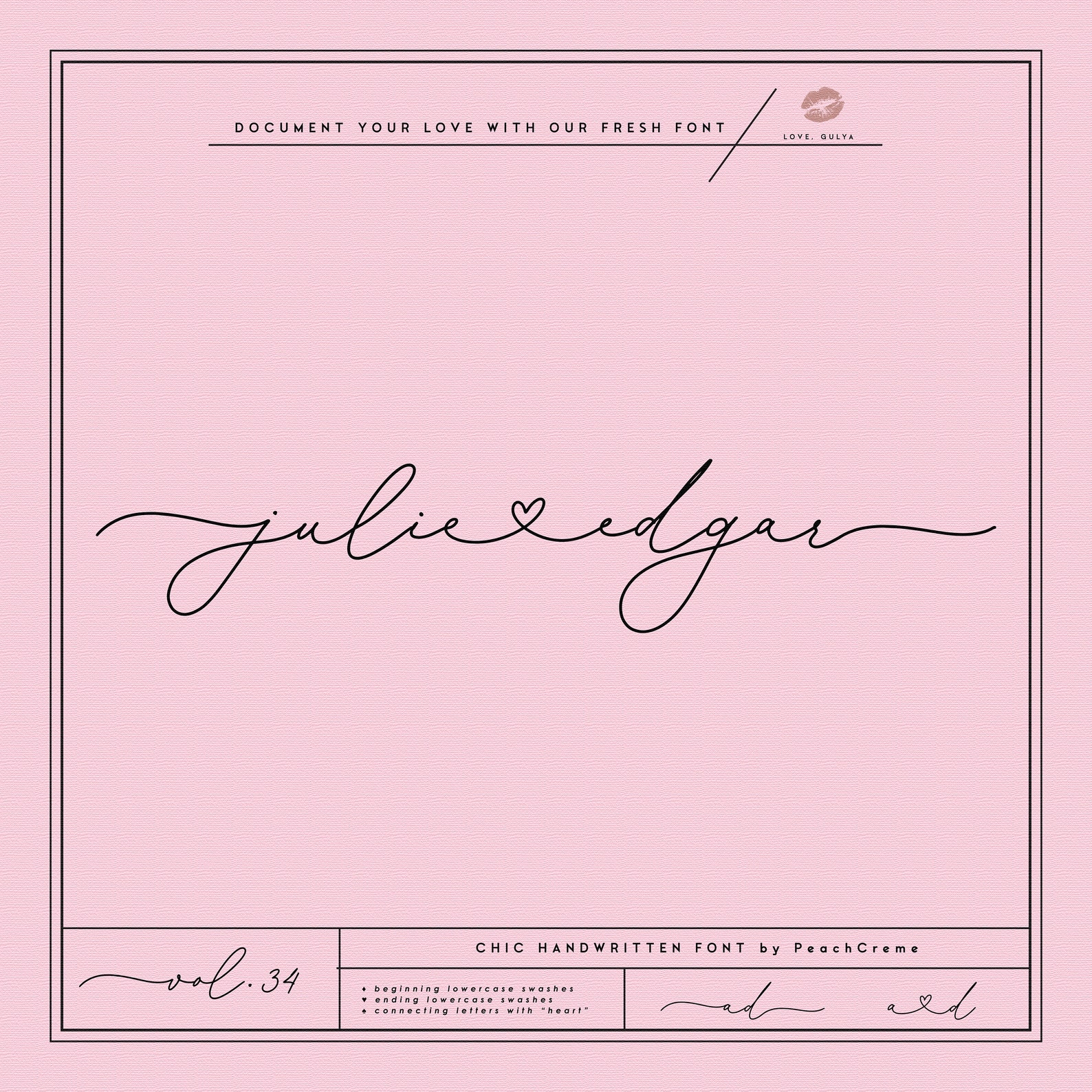 Heart Script Font, Swashes Font, Calligraphy Font Signature Font, Logo ...