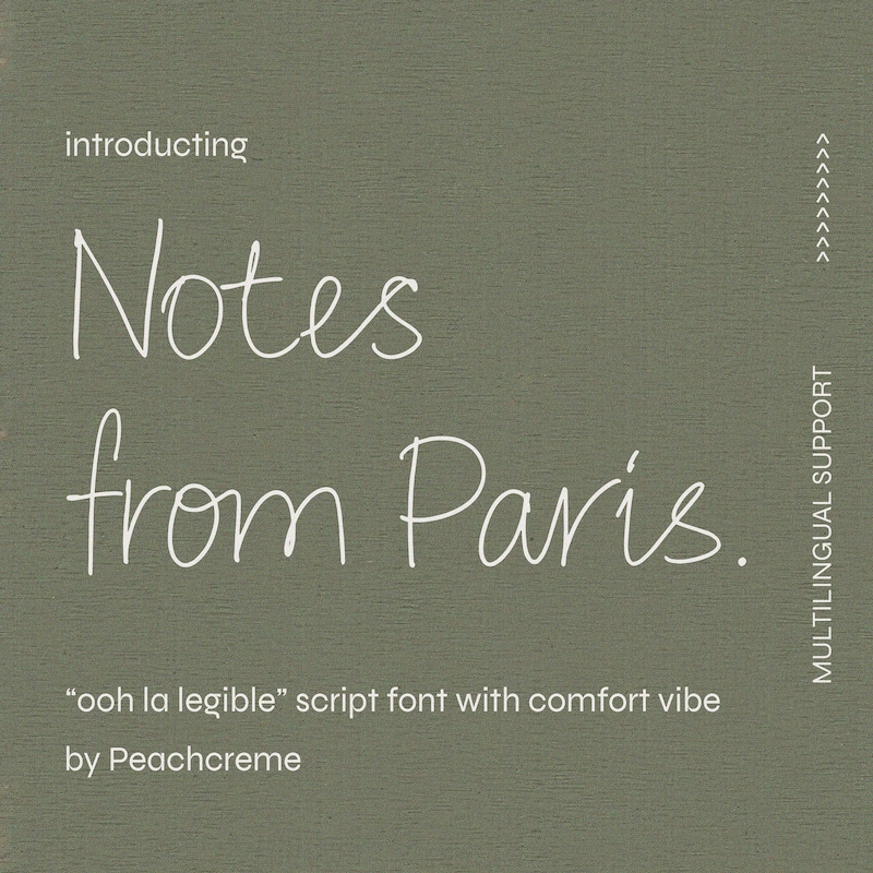 Paris Script - Etsy
