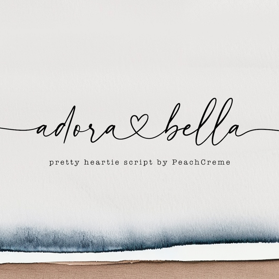 Heart Script Font, Swashes Font, Calligraphy Font Signature Font, Logo ...