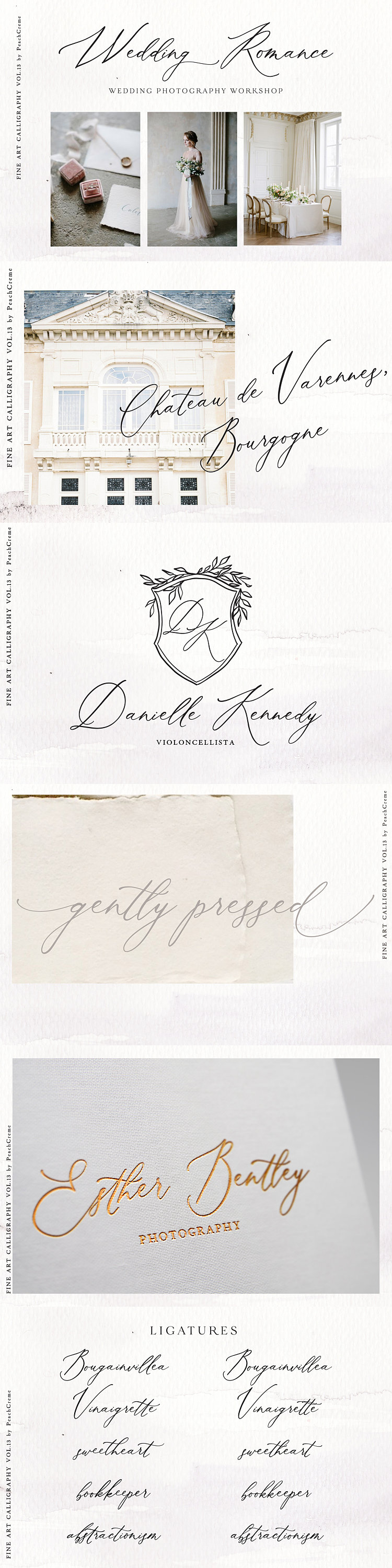 Roseberry & Beatrice Calligraphy Font, Modern Script (digital Download ...